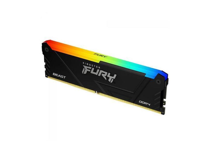 Memoria Ram Kingston Fury Beast DDR4 8GB 3200MHZ RGB - Preto (KF432C16 ...