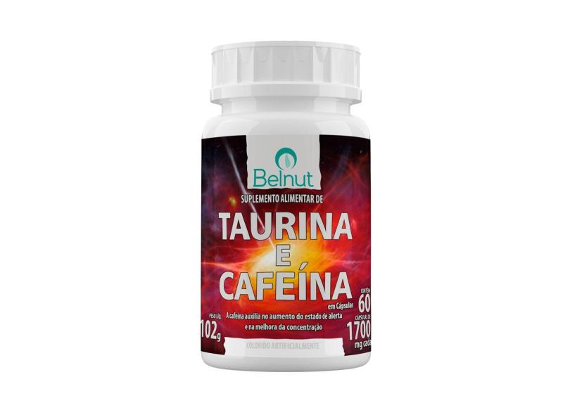 TAURINA E CAFEÍNA BELNUT 60 CAPS SOFTGEL 1700MG com o Melhor Preço é no ...