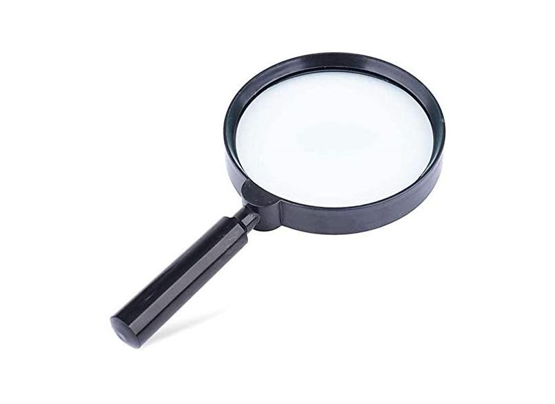 Lupa Lupa portátil dobrável para crianças lendo 10 vezes 50mm para ...