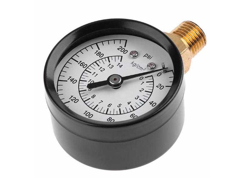 0-200 psi manômetro medidor de pressão portátil testador de pressão ...