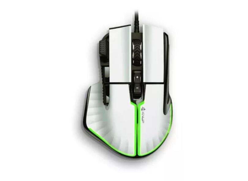 Mouse Gamer Branco Rgb 7200DPI Anubis Knup Gamer Pro com o Melhor Preço ...