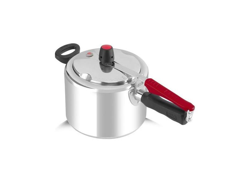 Panela De Pressão Clock Original Polida 4,5l PRESSURE COOKER com o ...