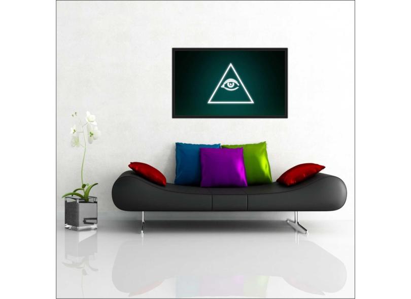 Quadro Decorativo Maçonaria Triângulo Salas Moldura G01 em Promoção é ...
