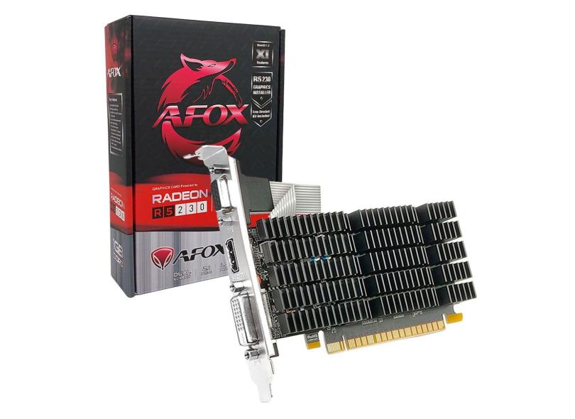 Placa De Vídeo Afox Radeon R5 230, 1gb Ddr3, 64 Bits, Hdmi-dvi-vga ...