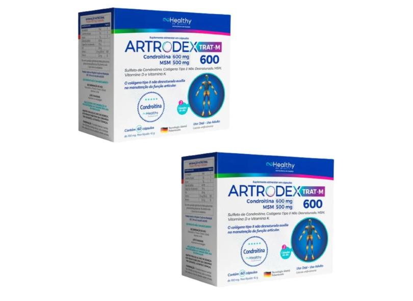 Artrodex Trat-M 600 Colágeno Tipo 2+ Condroitina + Msm + Vitamina D E K ...