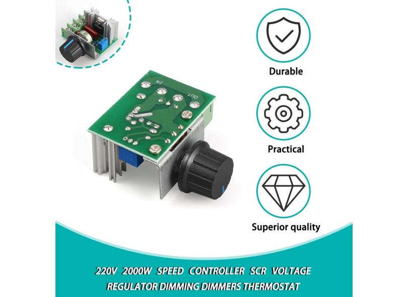 Mold 1Pc 2000W controlador de velocidade scr Regulador de Tensão ...