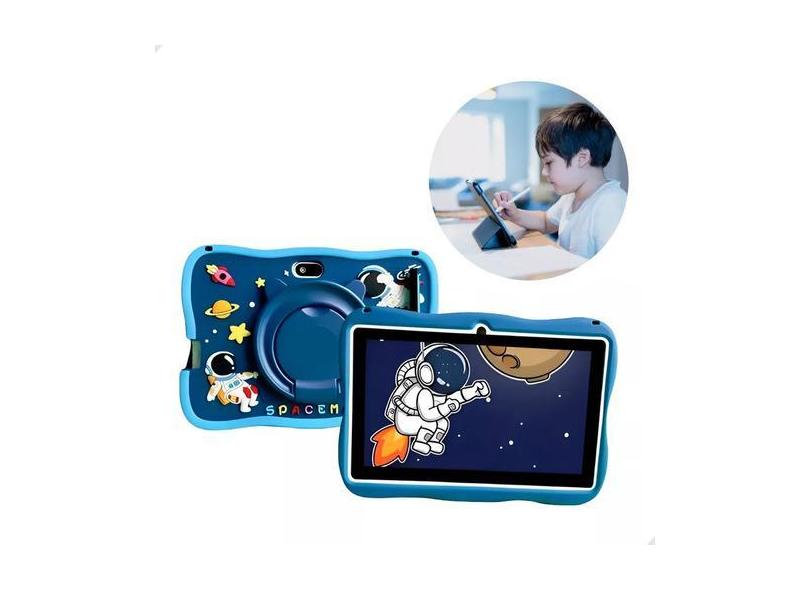 Tablet Android Kids Infantil Astronauta 64gb + 4gb Cor Azul Smart E-13 ...