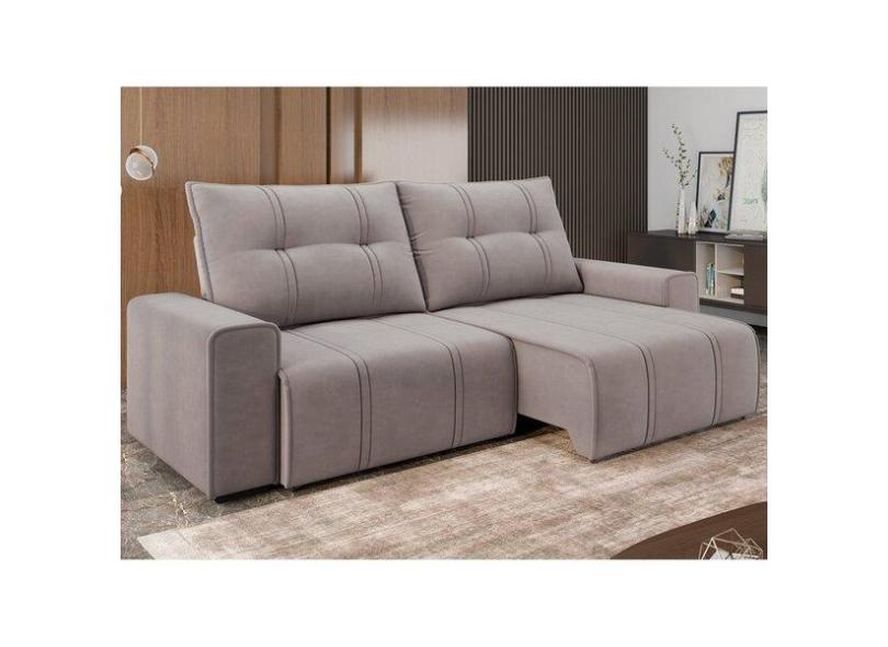 Sof 3 Lugares Retr til Reclin vel 230cm Molas Ensacadas Pall em ...