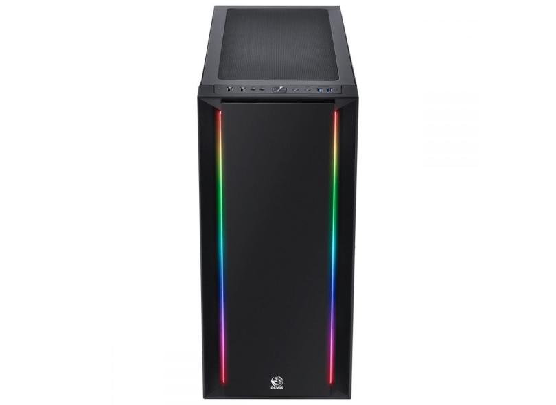 Gabinete Full-tower Chroma Com Led E Fan Tras.Rgb-Latem vidro temp ...