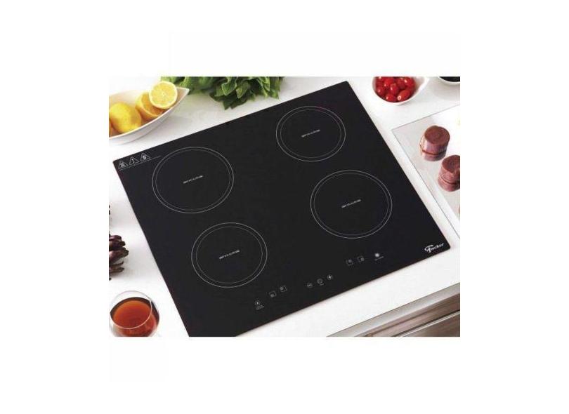 Fogão Cooktop 4 Bocas Indução Vitrocerámica Fischer 220V, Preto, 220V ...