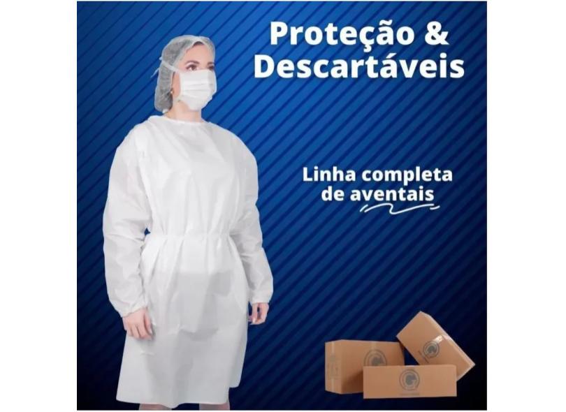 Avental Descartável Manga Longa Tnt 30Gr Gi em Promoção é no Bondfaro