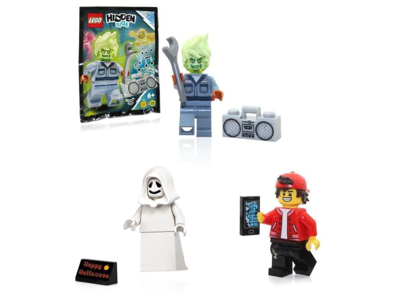 Pacote combinado de minifiguras lego Hidden Side Jack Davids Zombie com ...