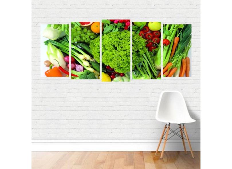 Quadro Alimentos Comidas Frutas, Verduras E Legumes Em Canvas com o ...
