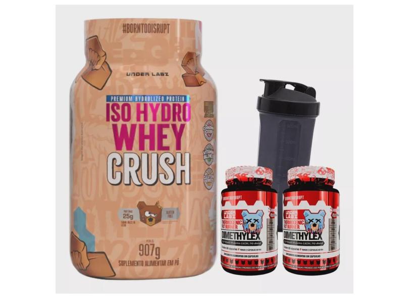 Iso Hydro Whey Crush 907g Under Labz + Ácido Hialurônico com o Melhor ...