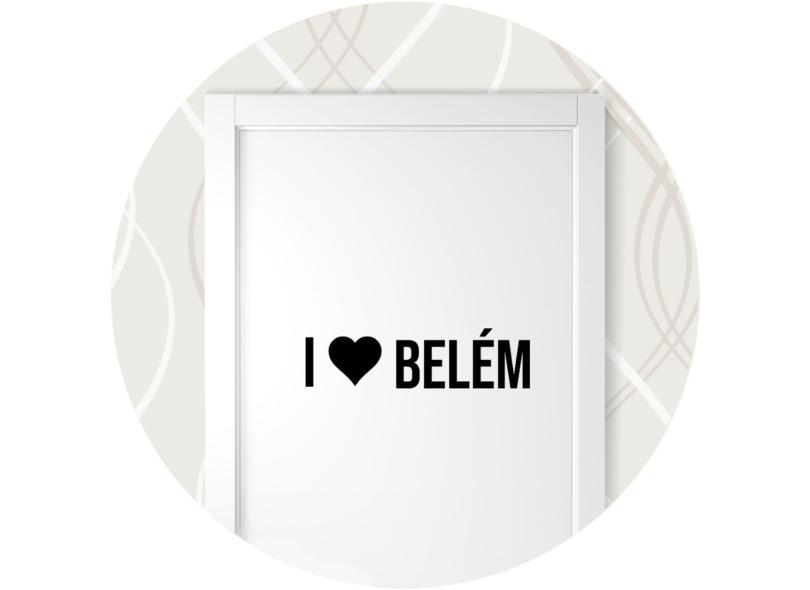 Adesivo para Porta Eu Amo Belém - I Love Belém em Promoção é no Buscapé