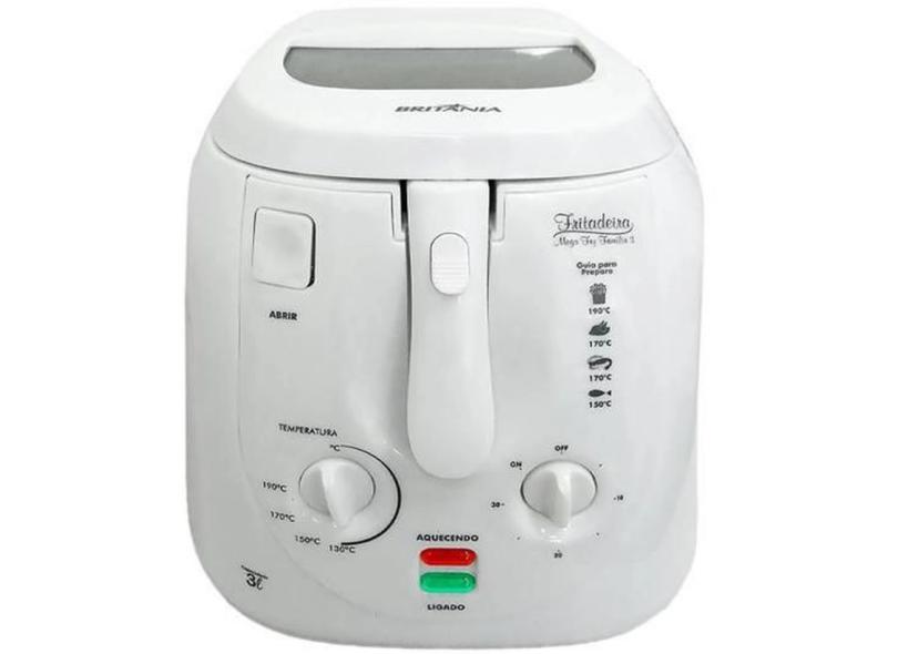 Fritadeira Elétrica Britânia Mega Fry Família 3 Capacidade 3l com o ...