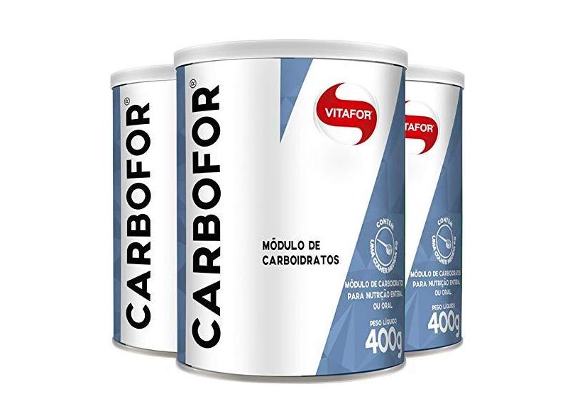 Kit 3 Carbofor Vitafor Módulo de Carboidratos 400g com o Melhor Preço é ...