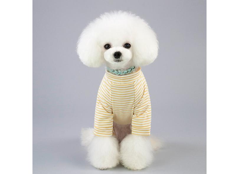 Três cães de estimação roupas para cachorros Para Cães T-shirt Malha ...