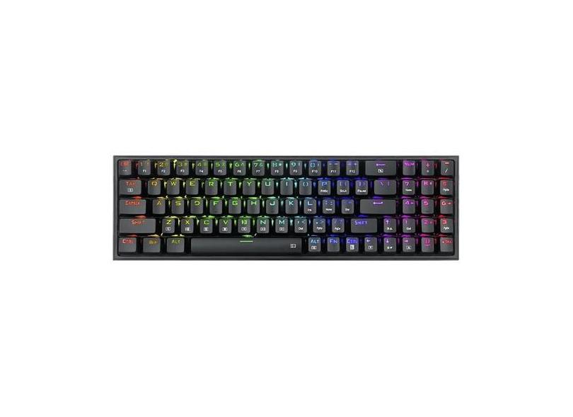 Teclado Redragon Pollux Pro K628CTB-RGB Black com o Melhor Preço é no Zoom