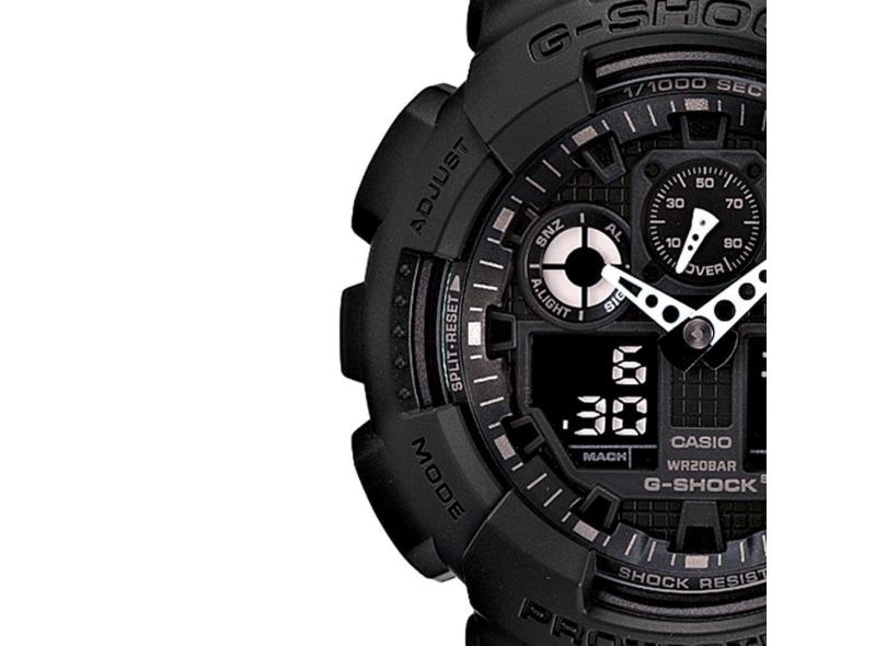 Relógio Casio Ana-Digi Masculino G-Shock - GA-100-1A1DR com o Melhor ...