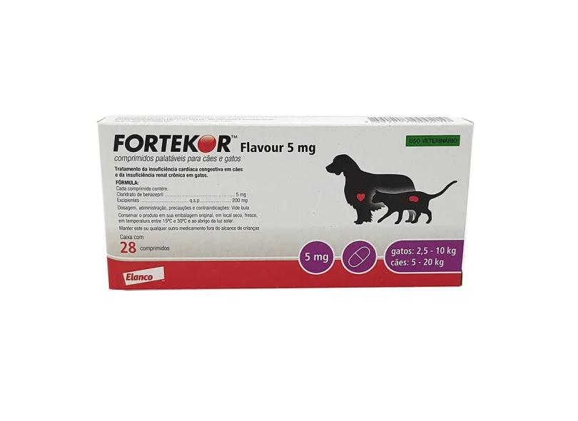 Fortekor Flavor 5mg c/ 28 Comprimidos com o Melhor Preço é no Zoom