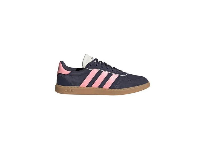 adidas Tênis feminino Breaknet Sleek, Azul marinho/rosa brilhante ...