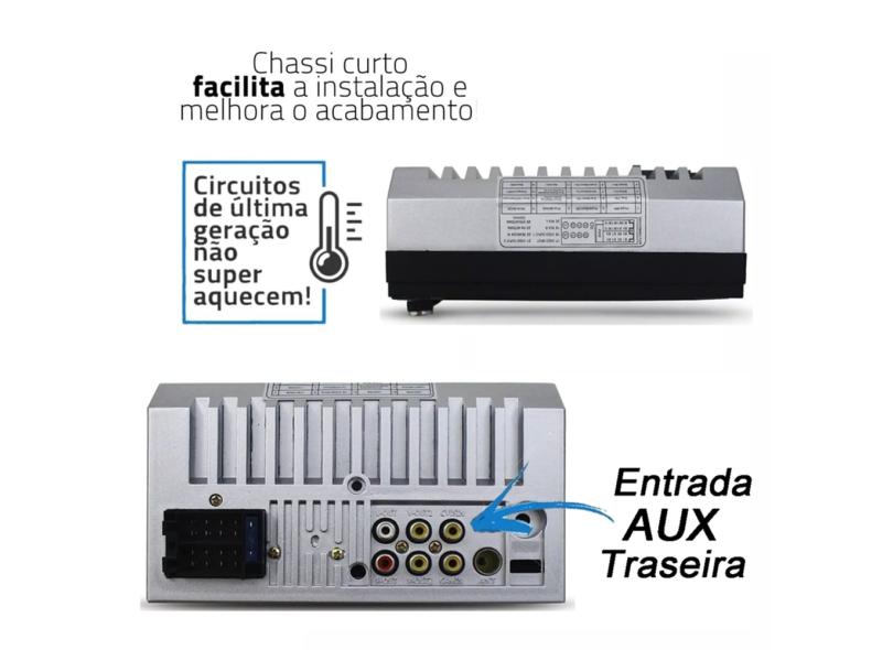 Central Multimidia Automotivo Onix First Option Mp5 2 Din Player 7 Polegadas Universal ...