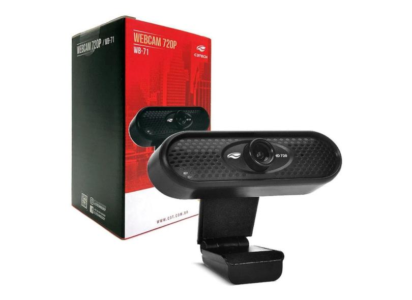 Webcam HD 720P WB-71BK C3Tech Usb Câmera Stream Live com o Melhor Preço ...