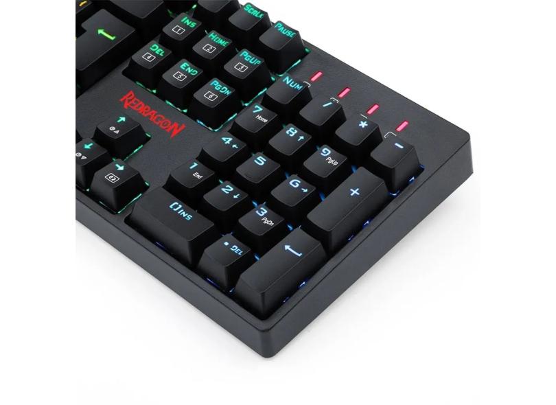 Teclado Mecânico Gamer Redragon Surara Pro Rgb Switch Abnt2 Com O