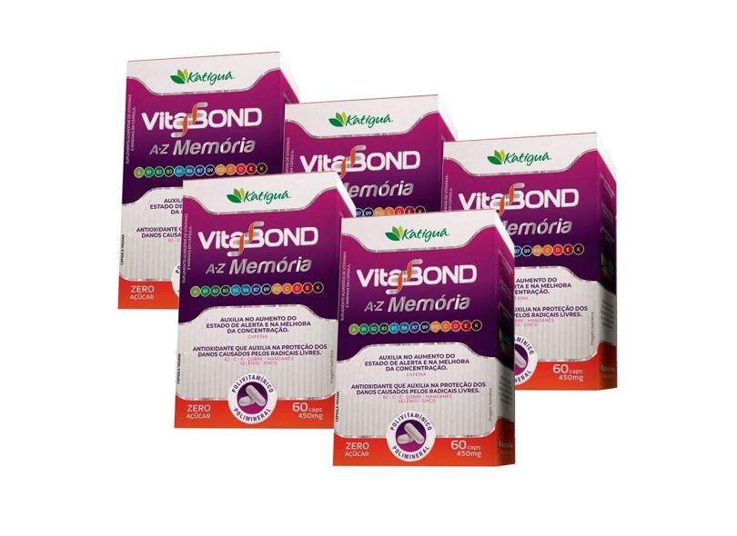 Polivitamínico Vitabond A-Z Memória - 5 un de 60 Cápsulas - Katigua com ...