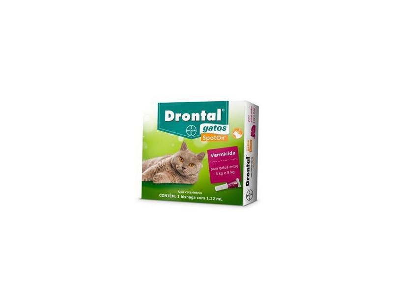 Drontal Gatos Spot On 1,12ml - Gatos entre 5 e 8kg com o Melhor Preço é ...