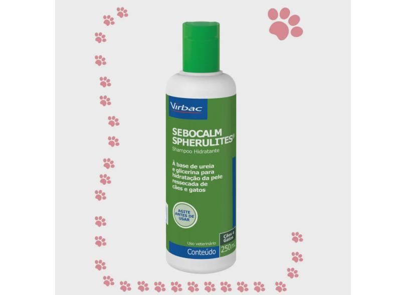 Sebocalm Spherulites 250 ml -Shampoo Dermatológico Virbac para cães e ...