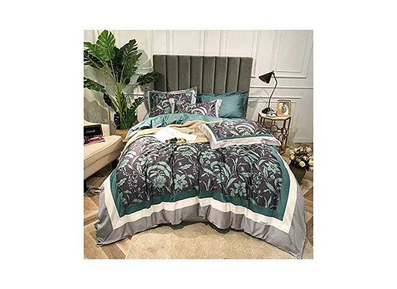 Conjunto de edredom de cama, conjunto de cama de 4 peças, conjunto de ...