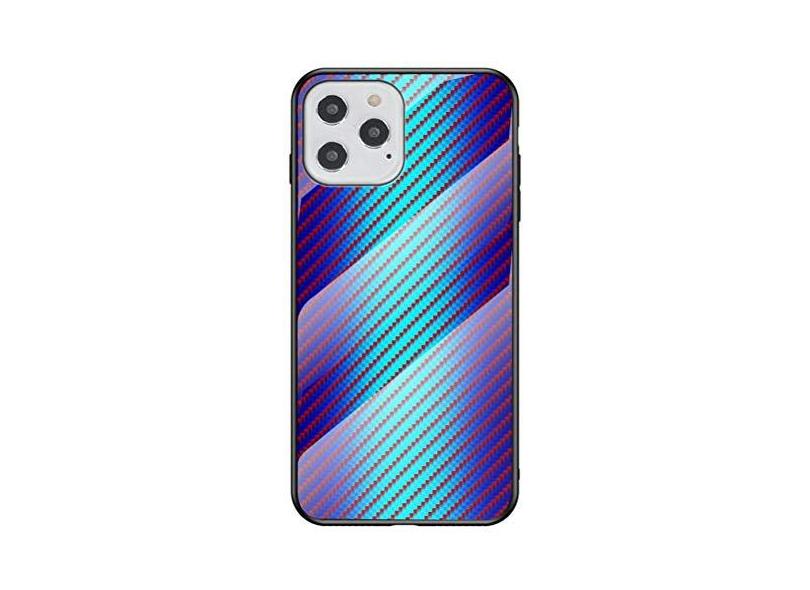 MOONCASE Capa para iPhone SE (2020), capa dura de vidro temperado de ...