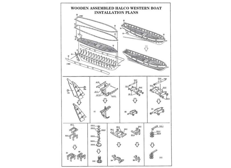 Conjunto de veleiro de madeira diy modelo Halcon Sailing Boats Kit de ...