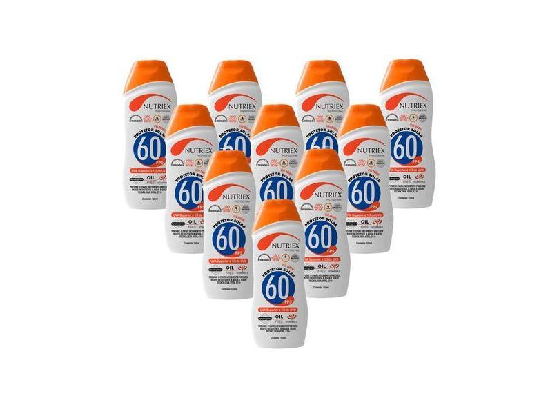 Kit 10 Protetor Solar Fator 60 Fps 120 Ml Proteção Máxima Trabalho ...