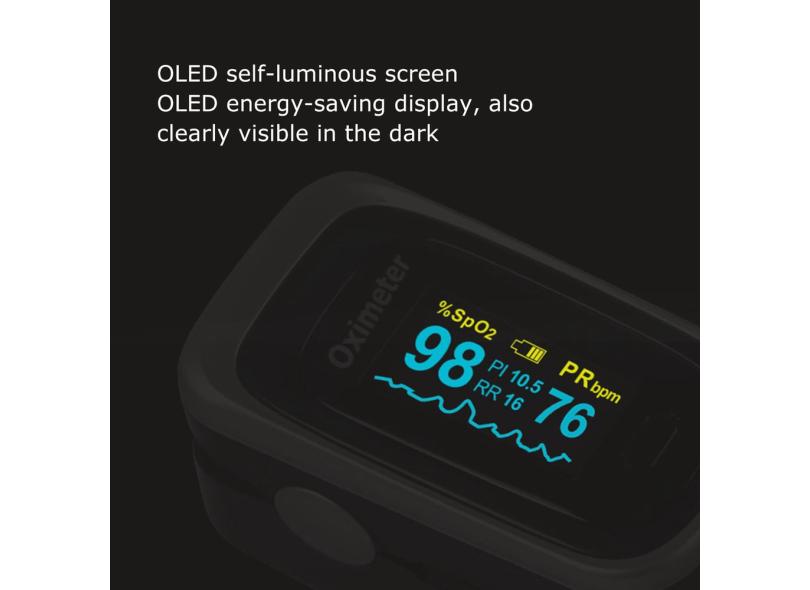 Oxímetro digital de dedo 130R Oxímetro de pulso Oled Oxímetro de tela ...