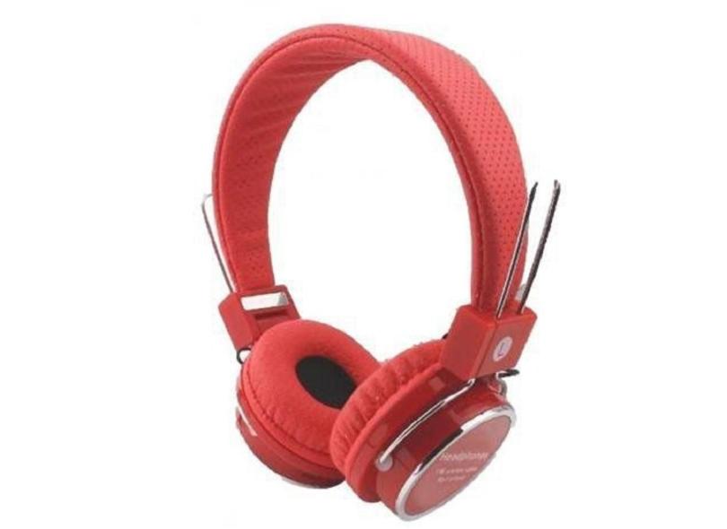 Fone De Ouvido Bluetooth Headset Sem Fio Fm P2 Micro Sd Red com o ...