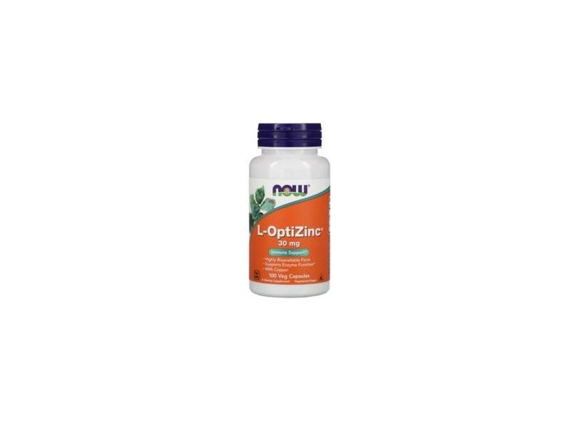 L-OptiZinc Zinco 30mg Now Foods Suporte a Imunidade - 100 Capsulas ...