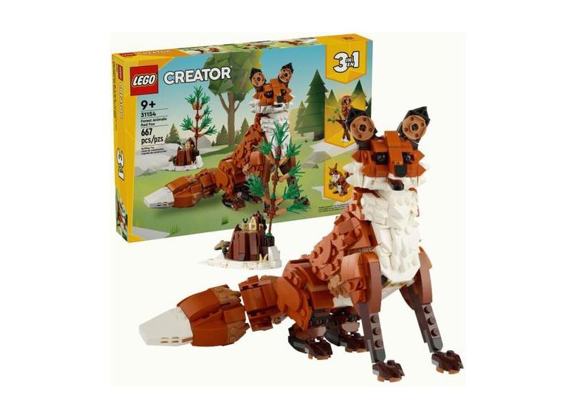 Lego Creator 3 Em 1 Animais Da Floresta Raposa Vermelha com o Melhor ...