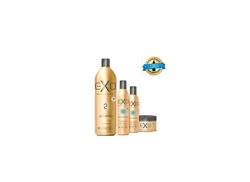 Exo Hair Exoplastia Alisamento Capilar 500 Ml + Kit De Manunteçao Pós ...