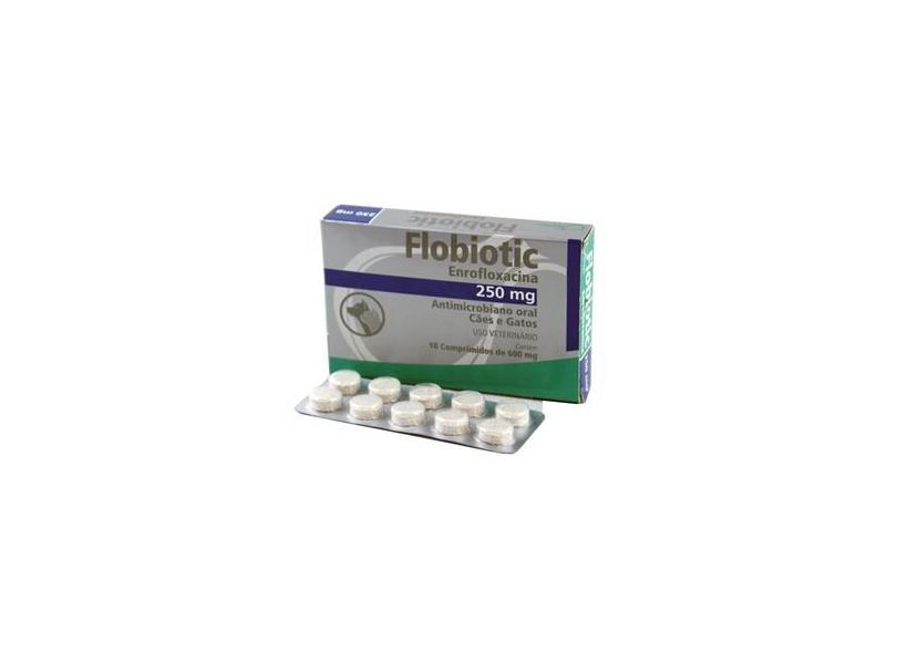 Flobiotic 250mg Enrofloxacina Cães 10 comprimidos - Syntec com o Melhor ...
