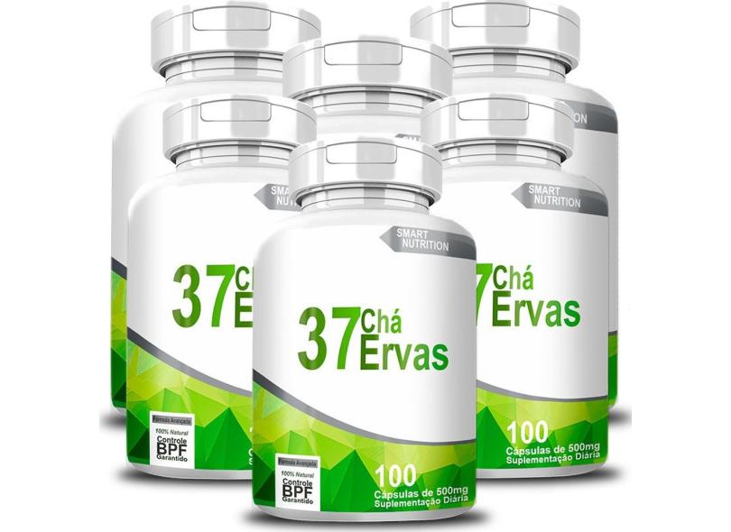 Kit 6 Chá 37 Ervas 500 Mg 100 Cápsulas com o Melhor Preço é no Zoom