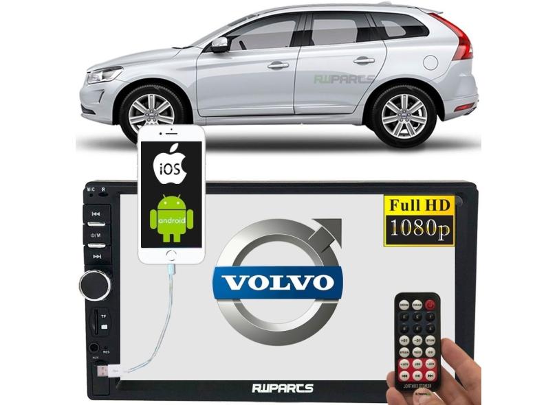 Dvd 2 Din Central Multimídia C/ Bluetooth Mp5 Usb Volvo Xc60 com o ...