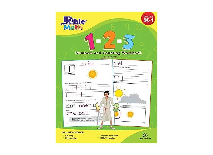 Bible Math: 1-2-3 Numbers and Counting Workbook em Promoção é no Buscapé