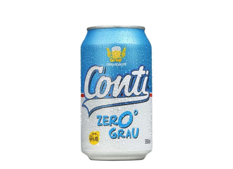 Cerveja Conti Zero Grau Pilsen Lata 350 ml em Promoção é no Buscapé