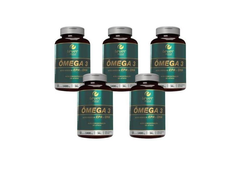 5X Ômega 3 60 Cápsulas Eleve Uma Escolha Saudável Para Seu Coração com ...