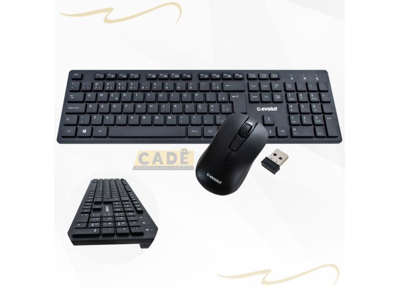 Kit Teclado e Mouse Sem Fio Usb Ótimo Custo Beneficio em Promoção é no ...