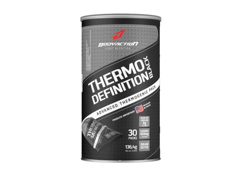 THERMO DEFINITION BLACK TERMOGENICO 30 PACKS BODY ACTION com o Melhor ...