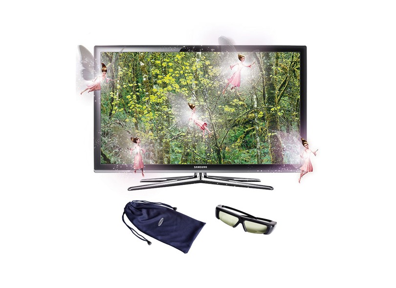 TV LED 55" Smart TV Samsung Série 8 3D Full HD 4 HDMI UN55C8000 com o ...